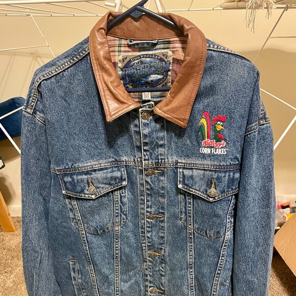 Dunbrooke | Jackets & Coats | Vintage Kelloggs Corn Flakes Denim Jacket ...